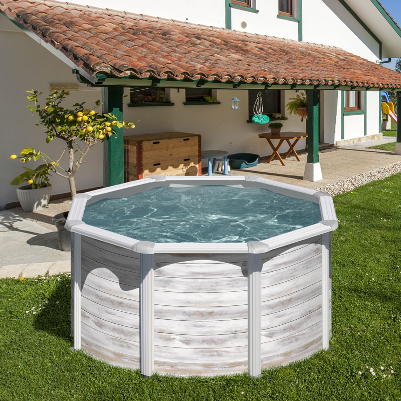 Piscines Hors Sol Acier | Finlande Ronde | Piscine Spa 74 Haute Savoie ...